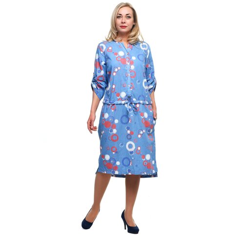 Платье Olsi, размер 54, голубой