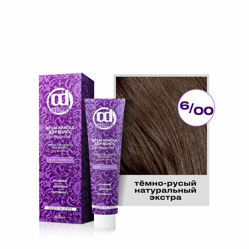 Constant Delight Крем-краска без аммиака crema colorante per capelli, 6/00 тёмно-русый натуральный экстра, 60 мл