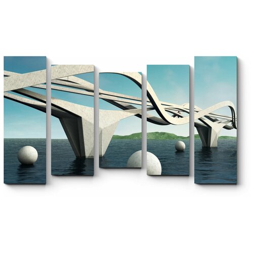 Модульная картина Пластичный мост 120x72