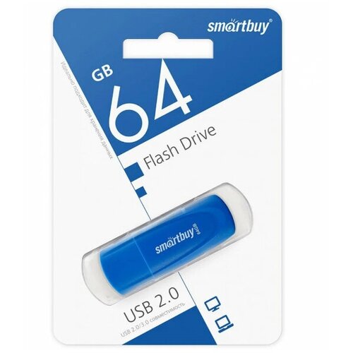 Память Flash USB 64 Gb Smart Buy Scout Blue