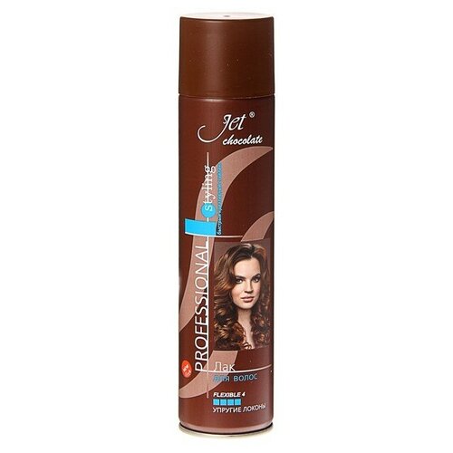 Лак для волос Jet chocolate Flexible maxi "Ультрасильная фиксация", 300 мл