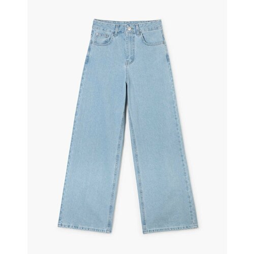 Джинсы  Gloria Jeans, размер 9-10л/140 (35), голубой