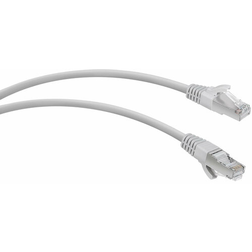 Патч-корд WRline WR-PC-RJ45-FTP-5E-2-GY FUTP общий экран RJ-45 вил.-вилка RJ-45 кат.5E 2м серый LSZH