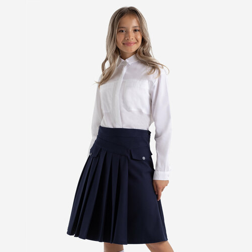 Школьная юбка Kapika, размер 164, синий