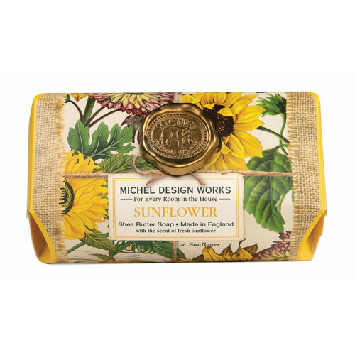 Парфюмированное мыло в бумажной обертке Michel Design Works Sunflower Large Bath Soap Bar /246 мл/гр.