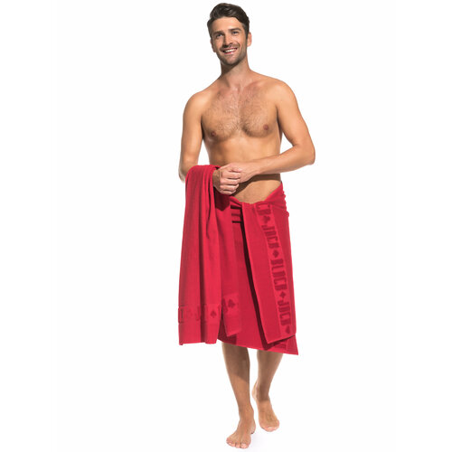 Банное махровое полотенце Black Jack 70x140 (PM France) размер 70*140 см, красный