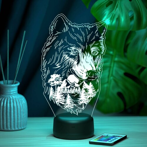 Светильник "Лесной волк" - подарок близким