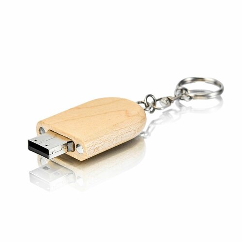 USB флешка, USB flash-накопитель, Деревянная флешка Bamboo, 128 МB, Светлое дерево, арт. F28 30шт