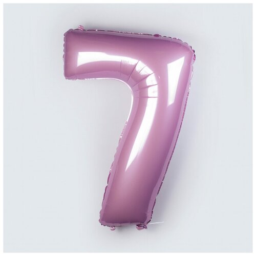 Воздушный шар "Цифра 7" (розовый)