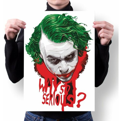 Плакат BUGRIKSHOP А4 принт "Джокер, Joker" - J0017