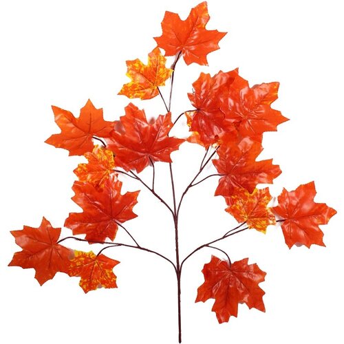 Искусственное растение Ветка клена осеннего / Искусственные цветы для декора/ Декор для дома