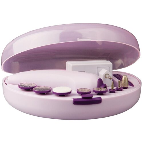 Аппарат для маникюра и педикюра Maxwell MW-2601, розовый/фиолетовый