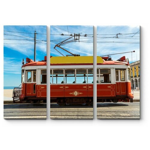 Модульная картина Старинный трамвай в центре Лиссабона180x129