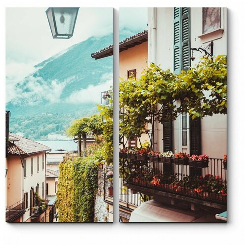 Модульная картина Вид на улицу в Италии130x130