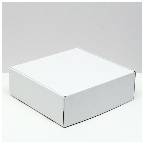 Коробка самосборная, белая, 2 штуки, 28 х 27 х 9,5 см