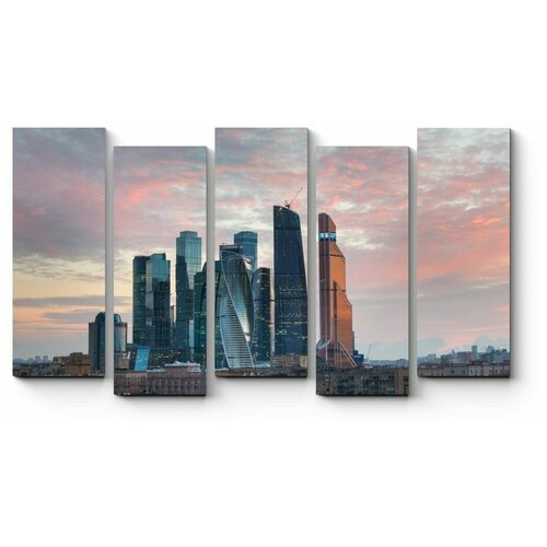 Модульная картина Манящая перспективами Москва140x81