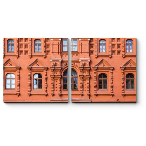 Модульная картина Классический фасад в русском стиле140x70