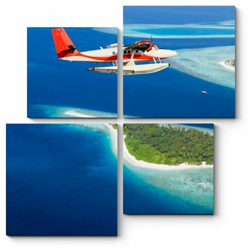 Модульная картина Летающий над Мальдивами120x120