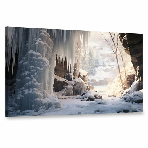 Интерьерная картина 100х60 "Пленительная зима"