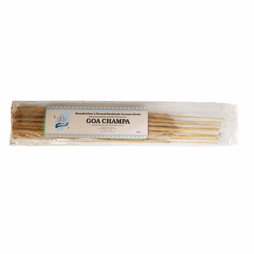 GOA CHAMPA Ramakrishna's Natural Handmade Incense Sticks (ГОА чампа натуральные благовония ручной работы, Рамакришна), 20 г.