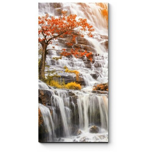 Модульная картина Райский водопад, Тайланд 30x60