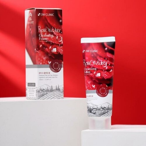 Пенка для лица с розовой водой Rose Water Cleansing Foam, увлажняющая, 100 мл