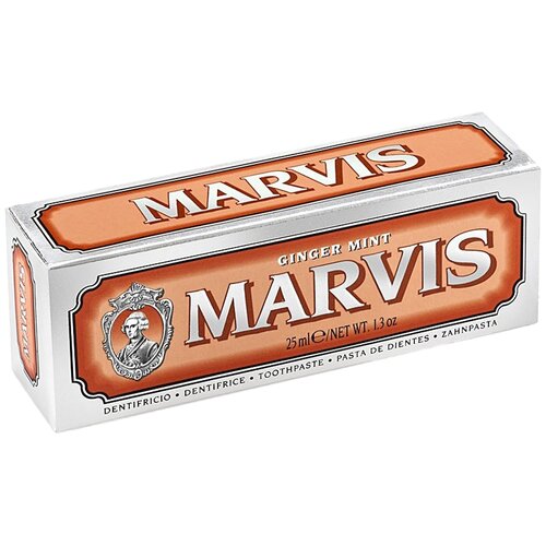 Зубная паста Marvis Ginger Mint, 25 мл, 25 г