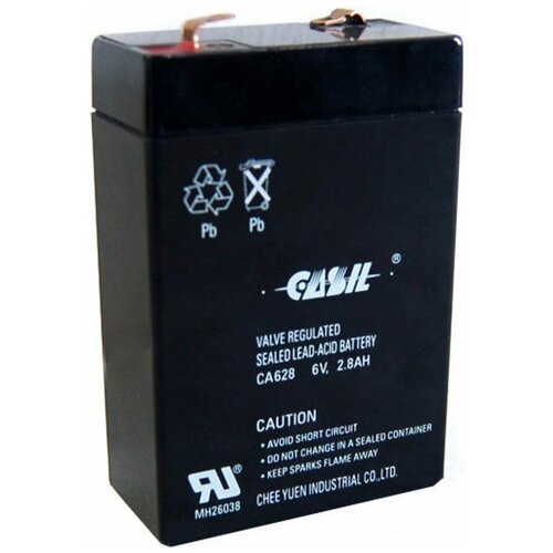 Свинцово-кислотный аккумулятор CASIL CA628 (6 В, 2.8 Ач)