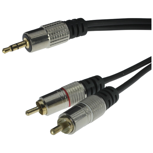 Кабель-переходник 3.5 mini jack - 2 RCA 1.5м Dayton