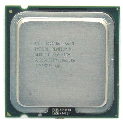 Процессор Intel Pentium E6600 LGA775,  2 x 3067 МГц, OEM