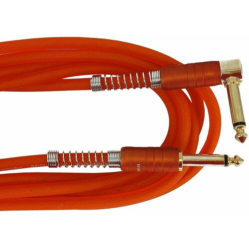 Инструментальный кабель True magic TEJ007/9M Jack 6.3 - Jack 6.3 угловой, моно, 9м, 6.5мм, оранжевый