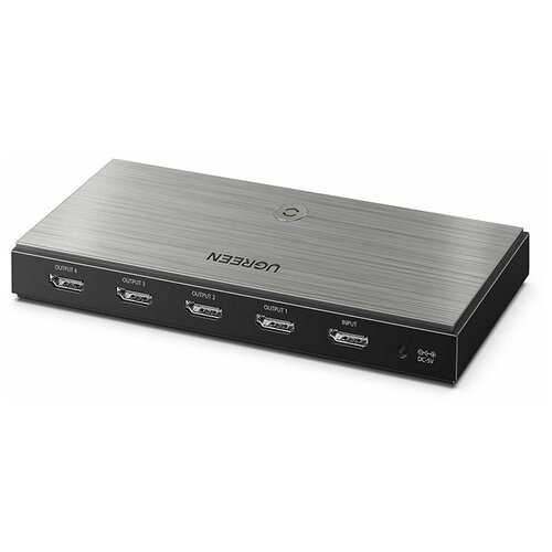 Разветвитель портов UGREEN CM187 (50708) EU, HDMI сплиттер Black