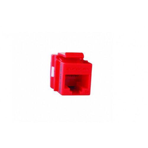 Модуль розеточный Keystone категории 5e UTP 1xRJ45 T568A/B красный | код.16B-U5-03RD | Eurolan (40шт. в упак.)