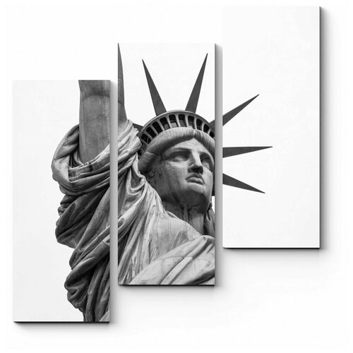 Модульная картина Величественная статуя Свободы 120x128