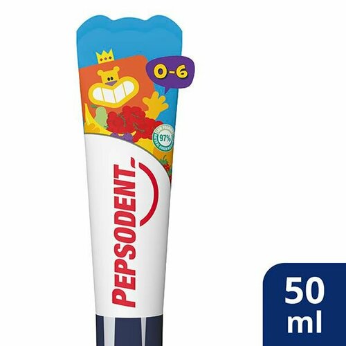 Детская зубная паста Pepsodent Kids, от 0до 6 лет, набор из двух штук