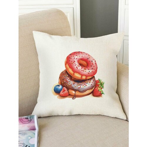 Подушка декоративная на диван Пончик №4