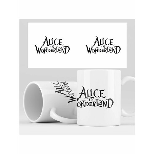 Кружка с принтом Алиса в Стране Чудес, Alice in Wonderland