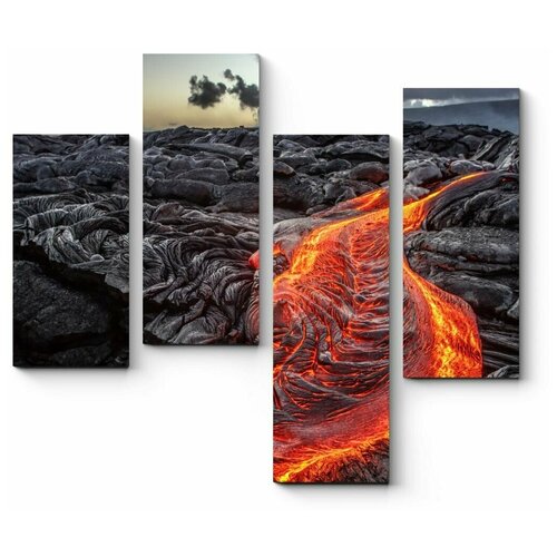 Модульная картина Удивительная лава 94x88