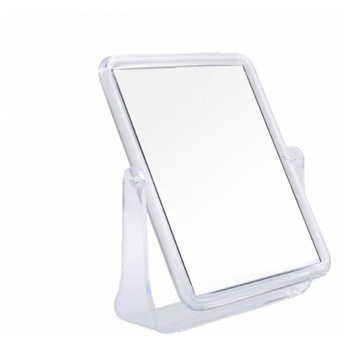 Зеркало косметическое/настольное/для макияжа/в ванную пластик 15 х 18 см D38102-8 Аквалиния