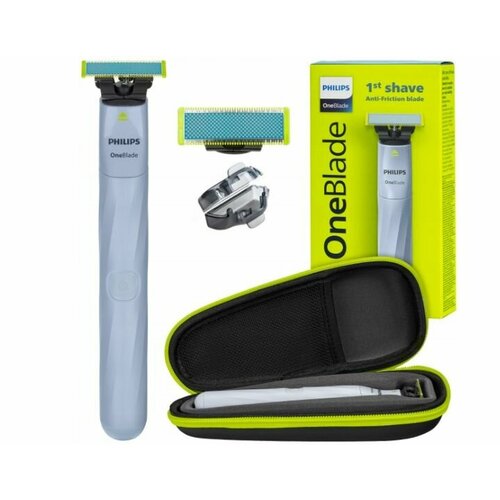 Электробритва Philips OneBlade First Shave QP1324/20, голубой