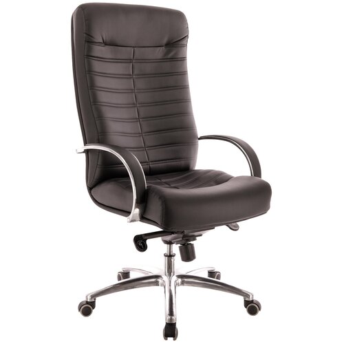 Компьютерное кресло Everprof Orion AL M для руководителя, обивка: натуральная кожа, цвет: кожа черный