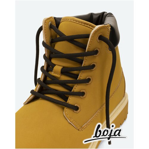 Шнурки для обуви BOJA (LUX), круглые, Черные, 100 см, для кроссовок; ботинок; кед; бутсов