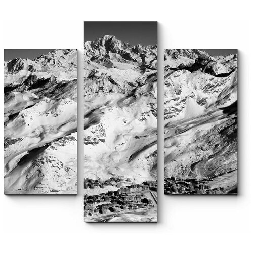 Модульная картина Могущественные горы 60x54