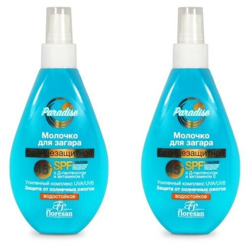 Молочко солнцезащитное "Floresan" Paradise для загара, SPF 45+, 160 мл. (2 шт.)