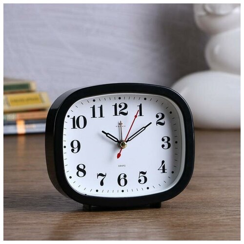Часы - будильник настольные "Классика", дискретный ход, 12.5 х 10.5 см, АА (комплект из 3 шт)