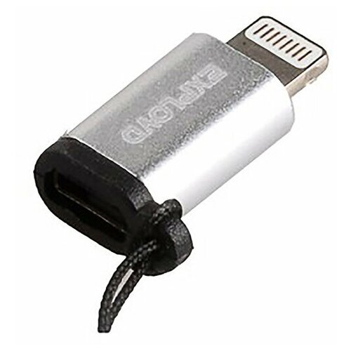 Переходник OTG с MicroUSB (F) на Lightning Exployd EX-AD-273 Silver