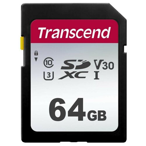 Карта памяти Transcend 300S SDXC 64Gb UHS-I Cl10, TS64GSDC300S