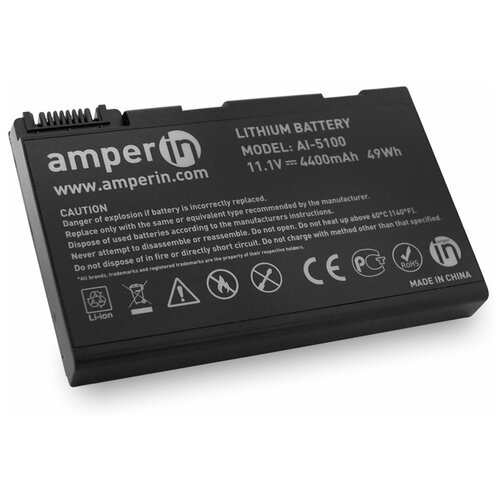 Аккумуляторная батарея Amperin для ноутбука Acer Aspire 5100 11.1V 4400mAh (49Wh) AI-5100