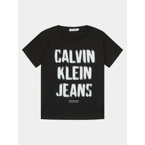 Футболка Calvin Klein Jeans, размер 8Y [METY], черный