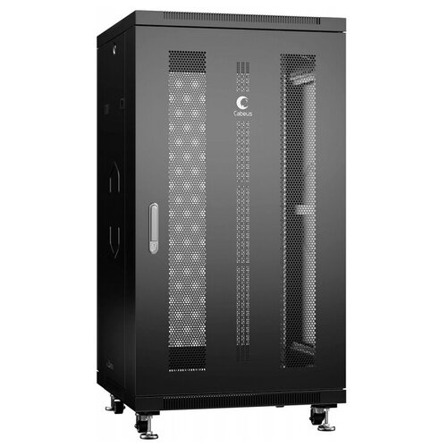 Шкаф серверный Cabeus ND-05C-22U60/60-BK 22U 600мм дверь металл, черный